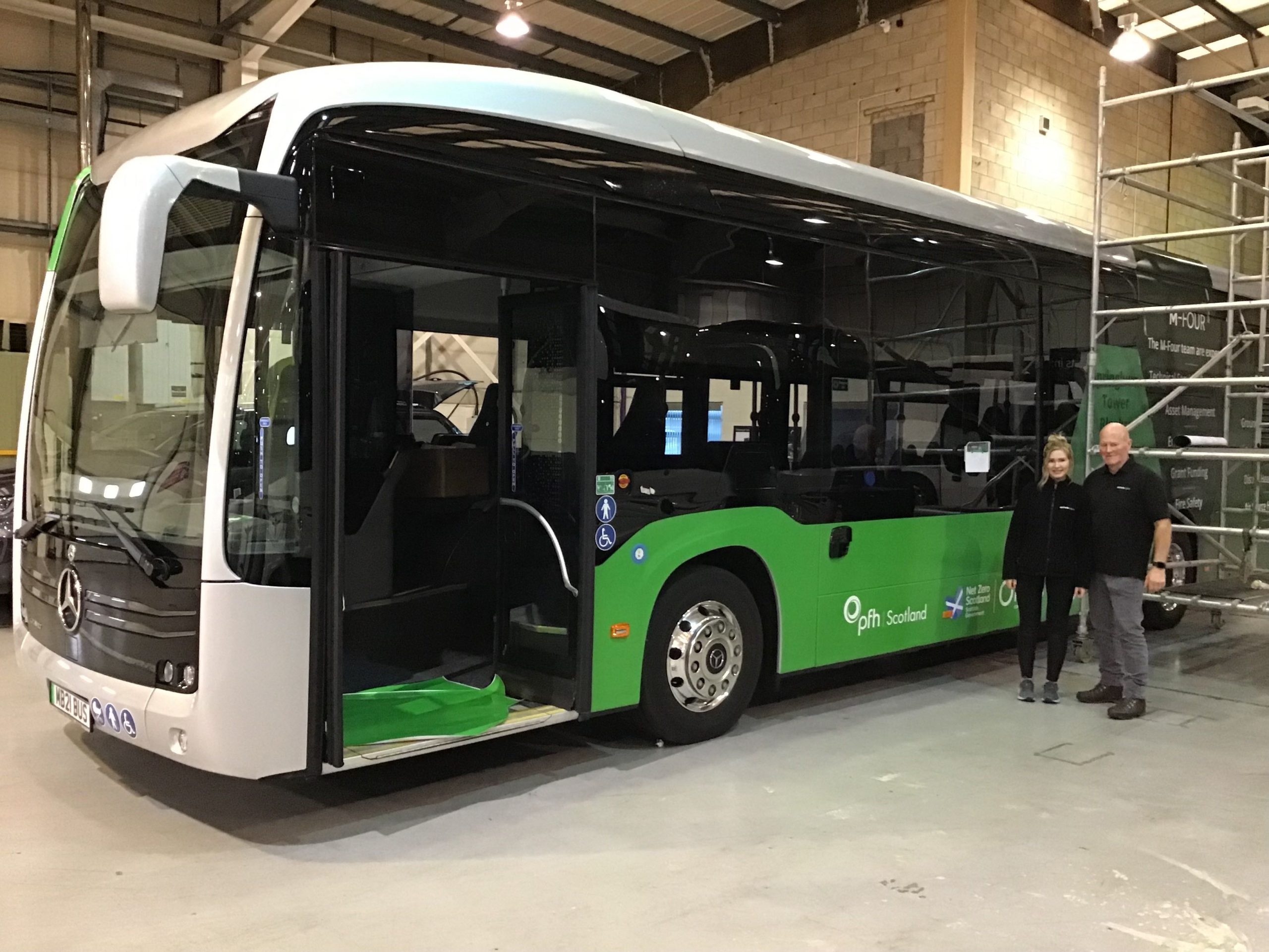 Un eCitaro alla Cop26 di Glasgow. L'elettrico Mercedes in versione con ...