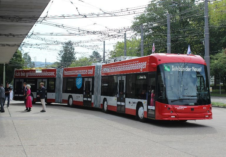 Lightram, iniziate le consegne dei filobus ad alta capacità a Winterthur