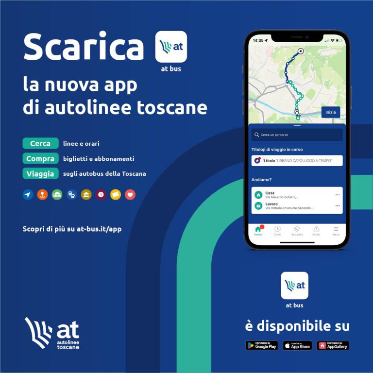 Autolinee Toscane lancia la nuova applicazione "AT Bus"
