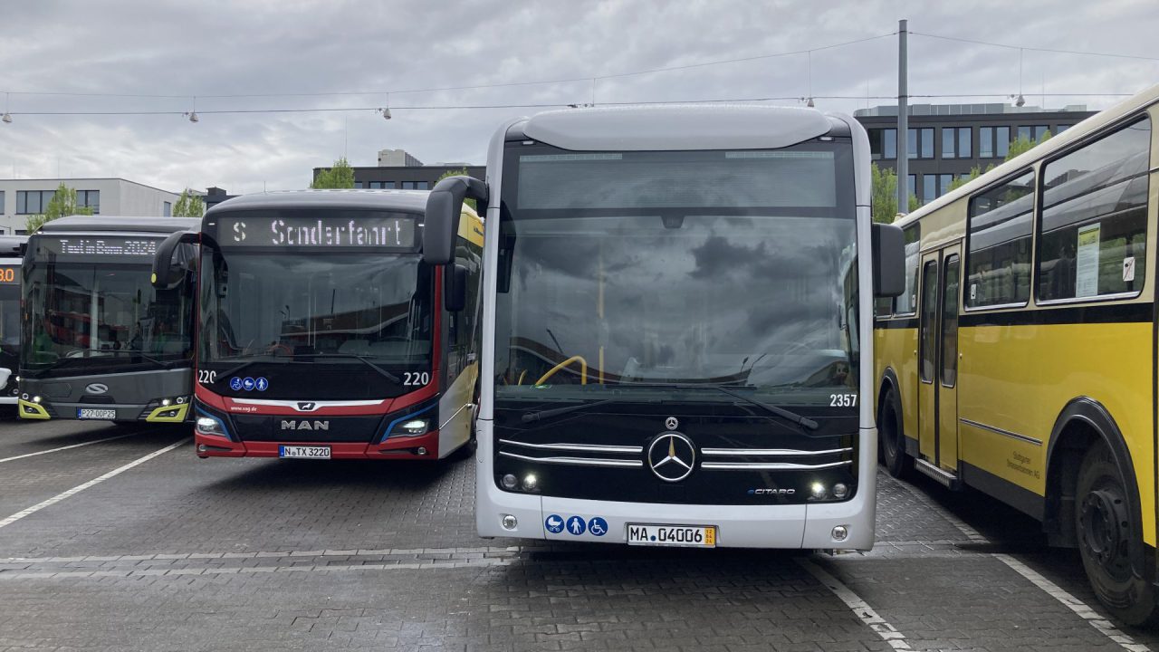 E-Bus Test a Bonn: in pista Ebusco, MAN, MCV, Mellor, Mercedes, Rampini ...