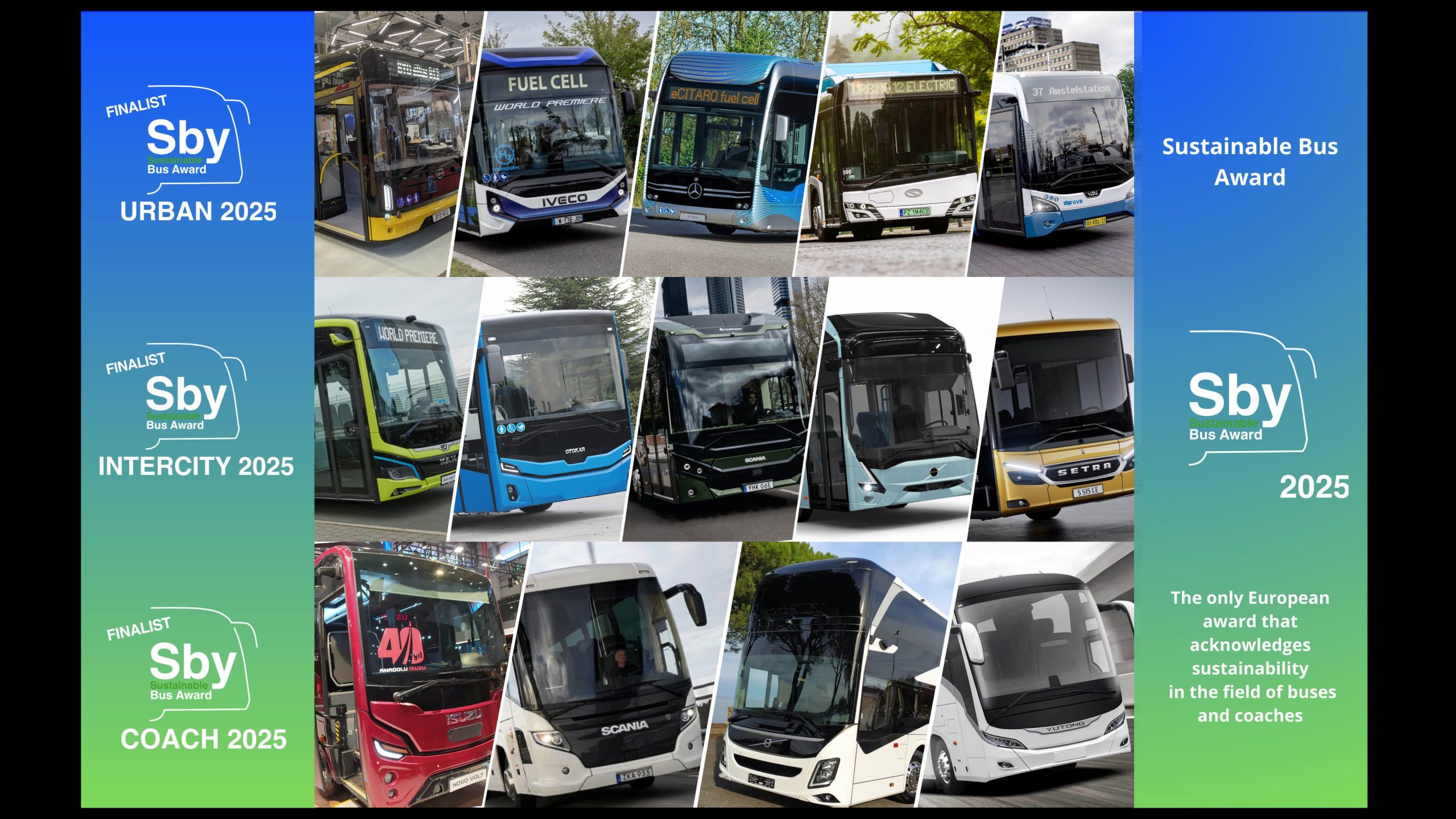 Sustainable Bus Awards 2025: ecco chi sono i (14) finalisti | AUTOBUS ...